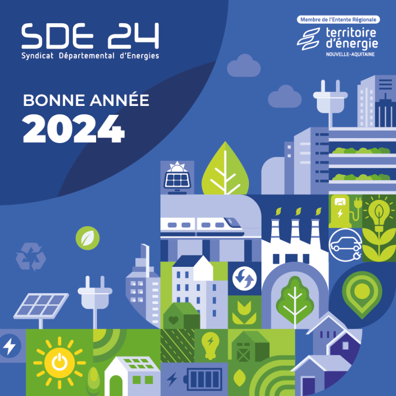 Vœux 2024 | SDE 24, Syndicat Départemental d'Energies de la Dordogne